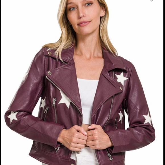 Zenana Outfitters | Jackets & Coats | New Boutique Vegan Leather Star ...